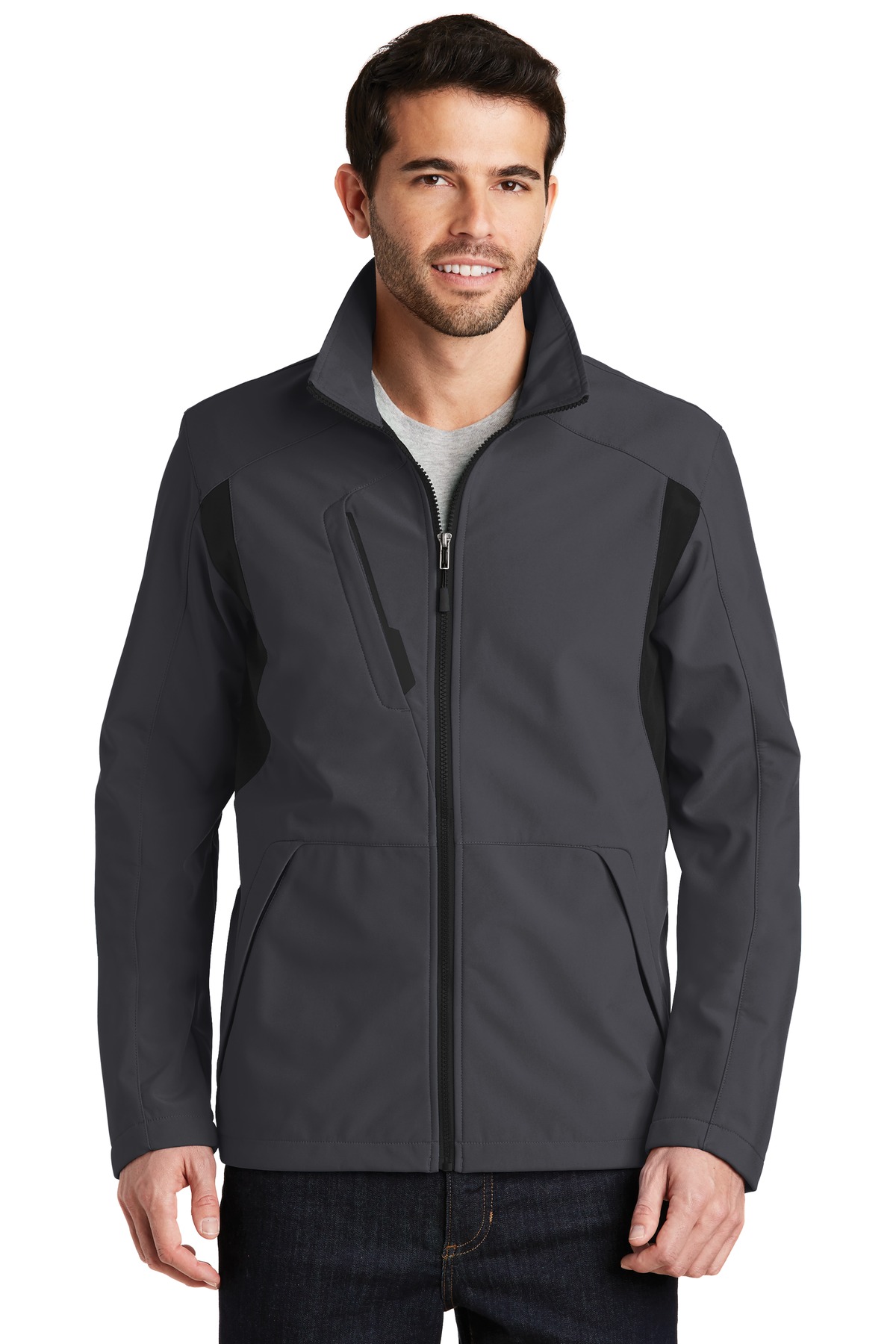 Uniforms for Healthcare Port Authority ® Back-Block Soft Shell Jacket ...
