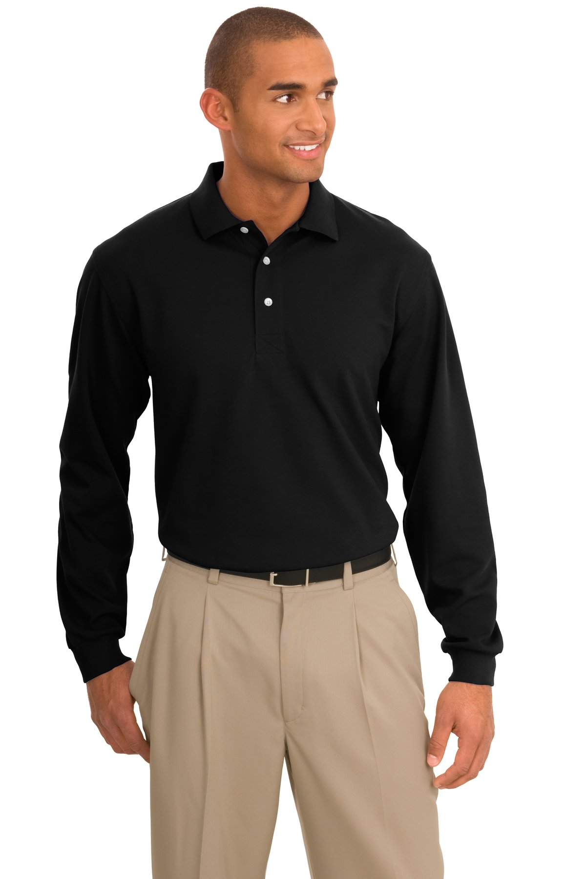 Uniforms for Healthcare Port Authority ® Rapid Dry™ Long Sleeve Polo ...